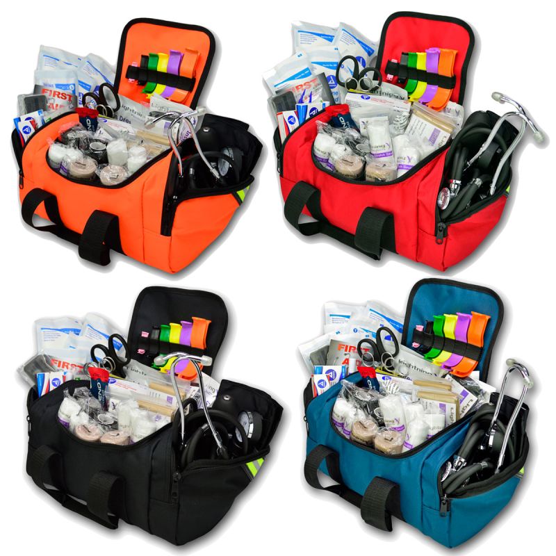 Compact First Responder Stocked Trauma Bag w/ Fill Kit B